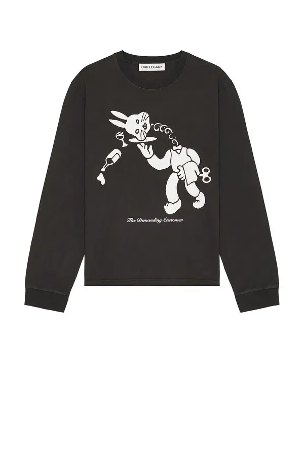 Our Legacy Tour Longsleeve In Black In Last Supper Print Black